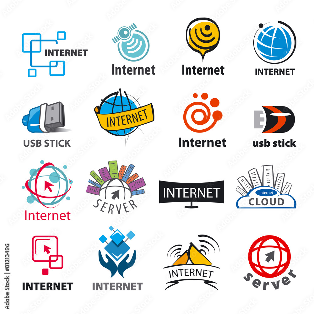 biggest collection of vector logos of the Internet and network vector ...