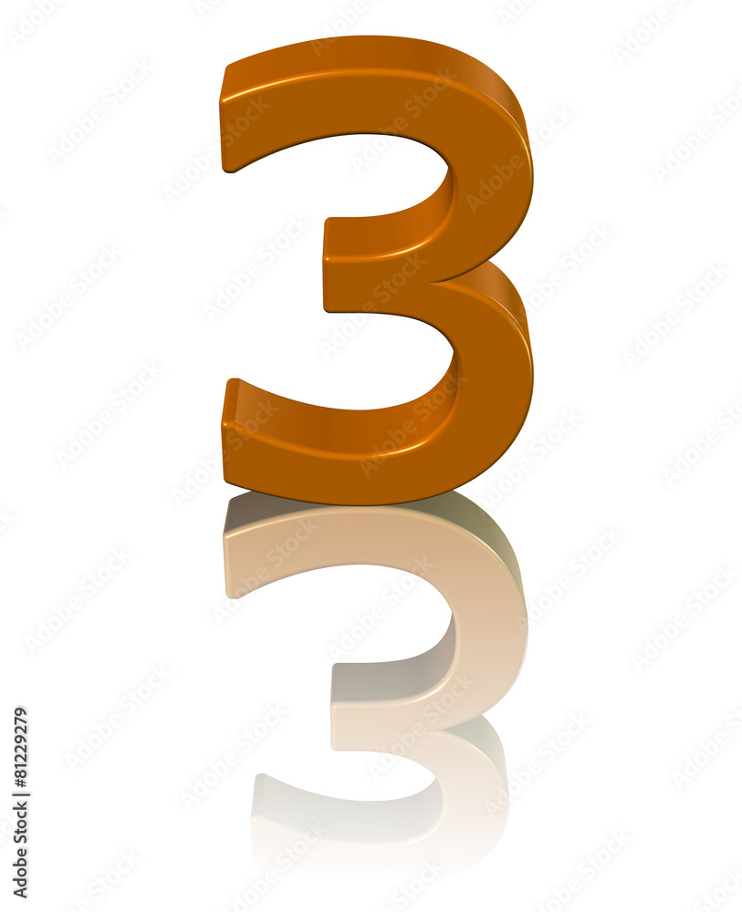 3 Stock Vector | Adobe Stock