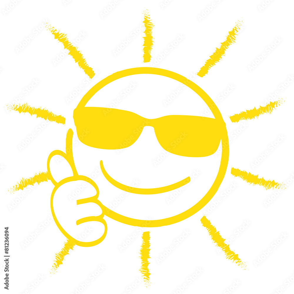 sonne Stock-Vektorgrafik | Adobe Stock