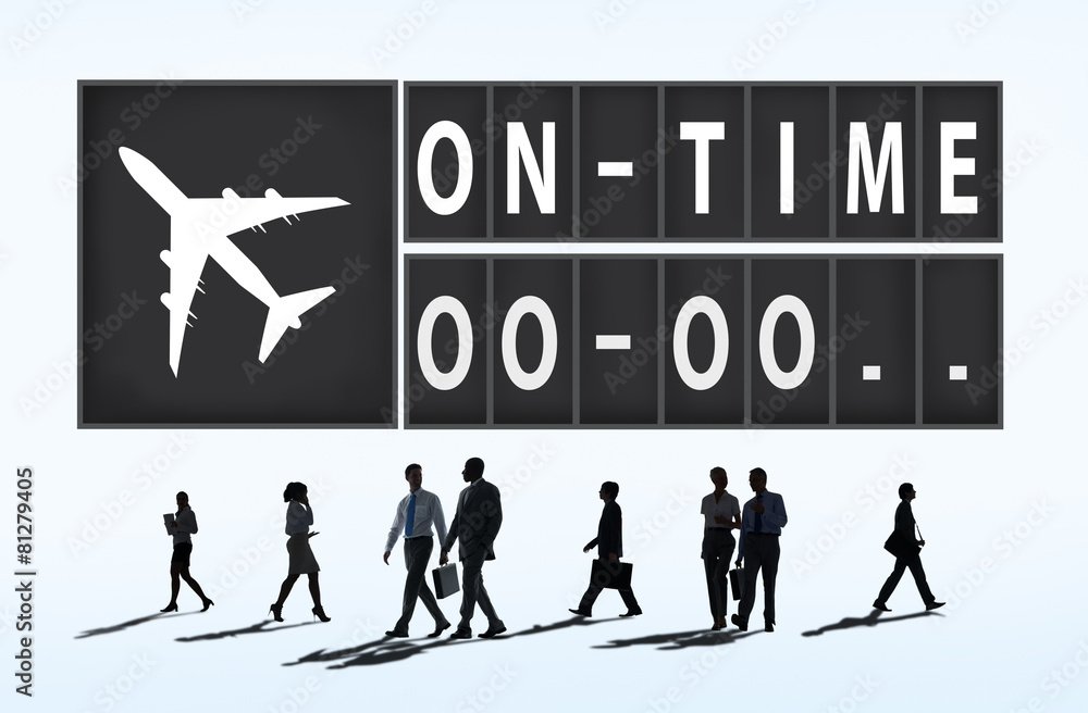On Time Punctual Efficiency Organization Management Concept Stock Photo ...