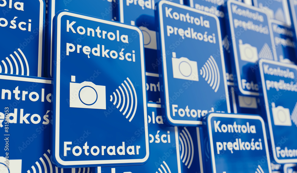 Znaki fotoradar Stock Illustration | Adobe Stock