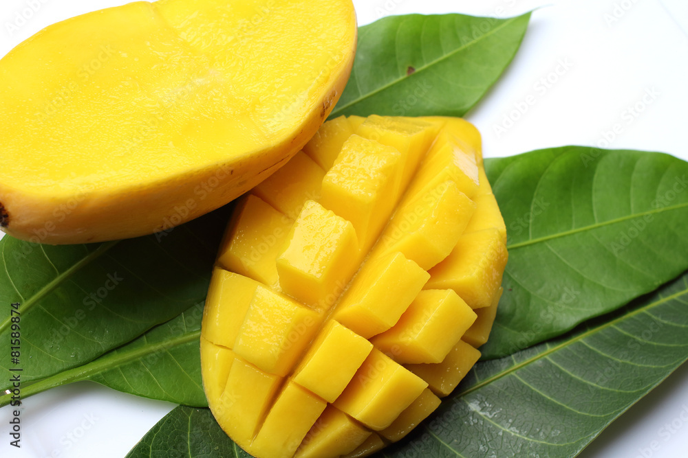 Yellow mango Stock Photo | Adobe Stock