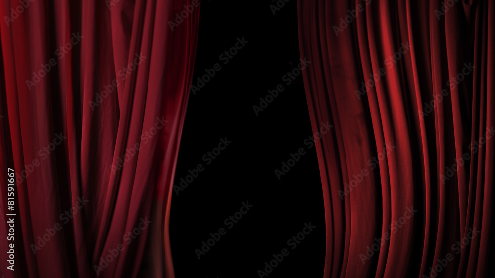 Red backstage theater Stock Photo | Adobe Stock