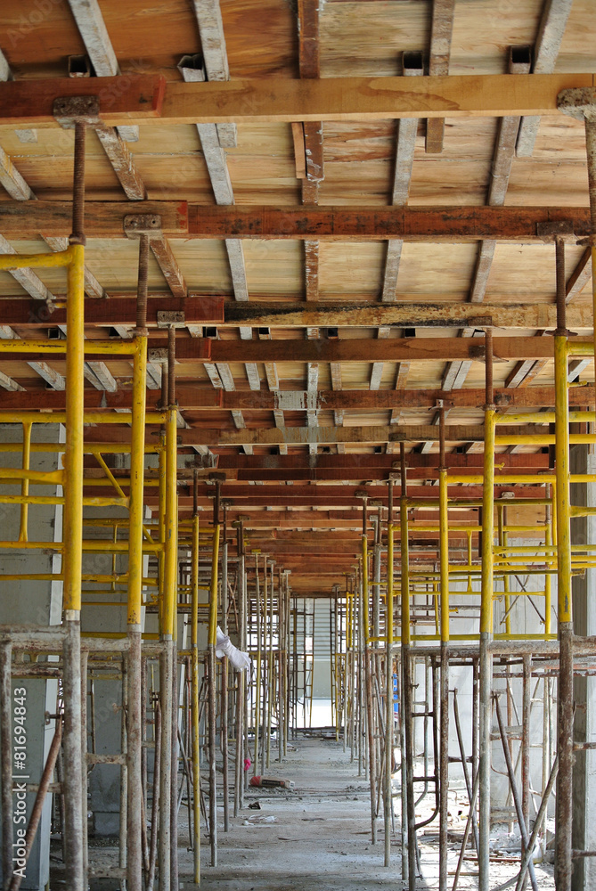 Row of scaffolding support slab formwork Stock Photo | Adobe Stock Row of scaffolding support slab formwork Stock Photo | Adobe Stock