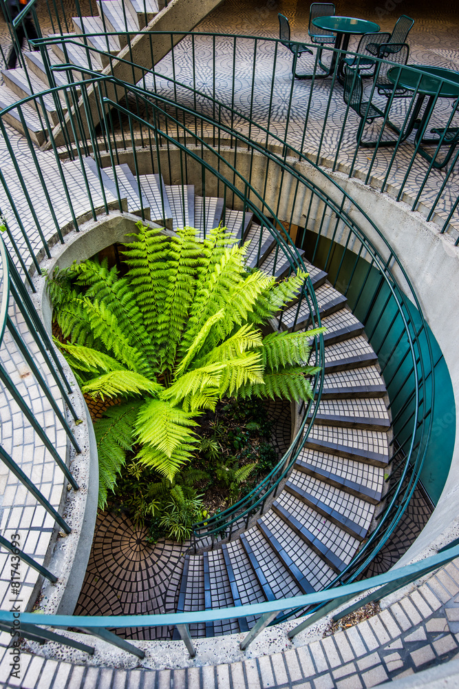 Spiral Stair in the building Stock Photo | Adobe Stock