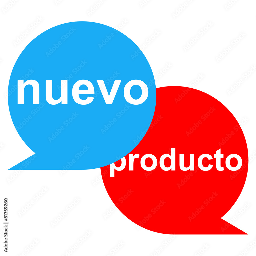 Icono texto nuevo producto Stock Illustration | Adobe Stock