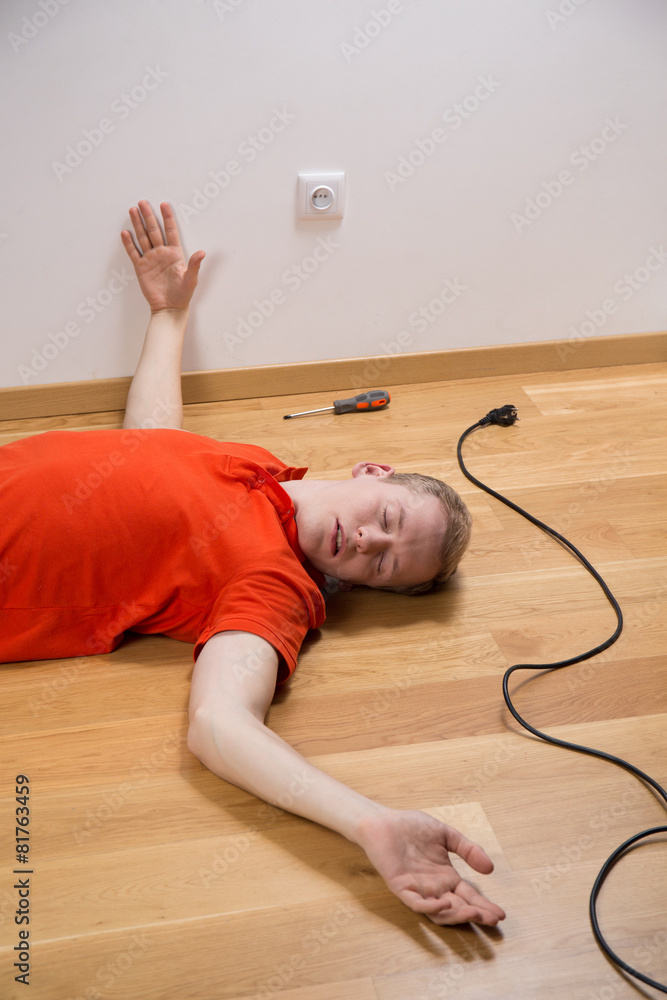 Foto de Accident with electricity do Stock | Adobe Stock