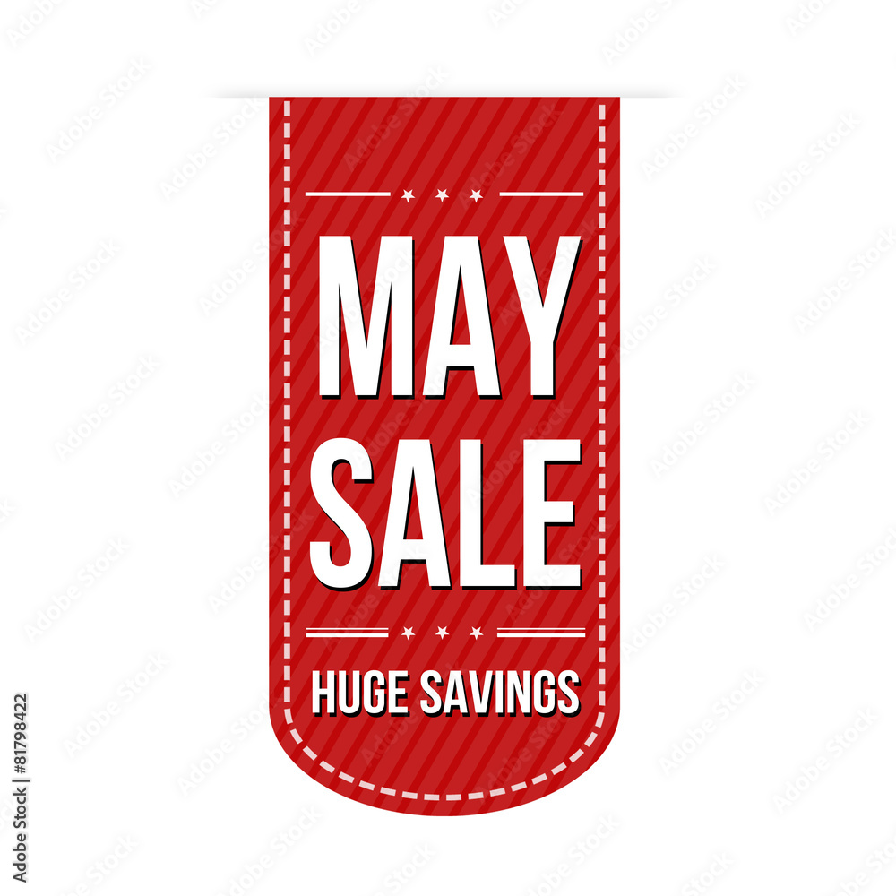 May sale banner design Stock Vector | Adobe Stock
