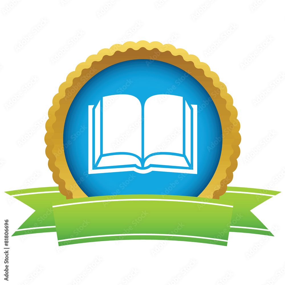 Gold book logo Stock Vector | Adobe Stock