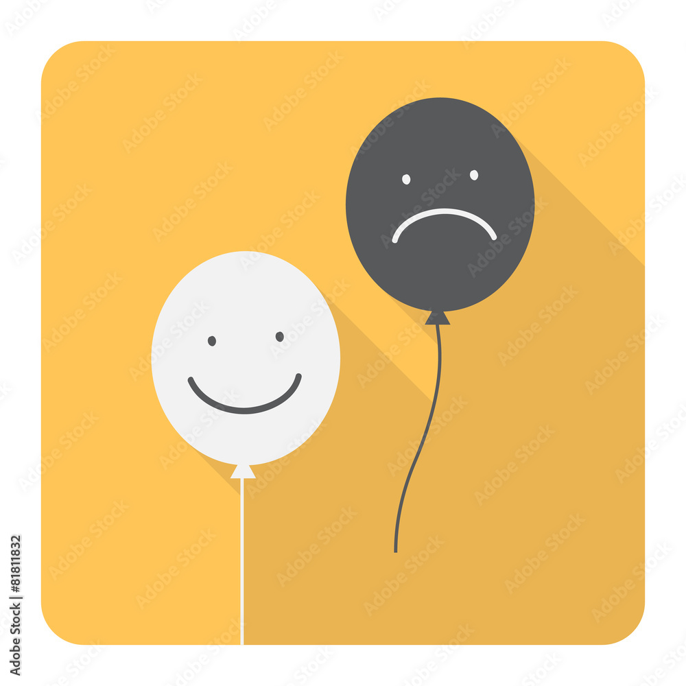 Smiley face. Happy and Sad. Vector Illustration. Stock Vector | Adobe Stock