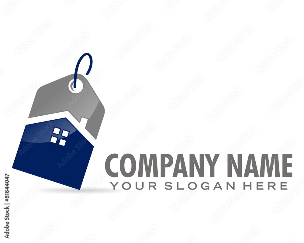 house home label logo image vector Stock Vector | Adobe Stock