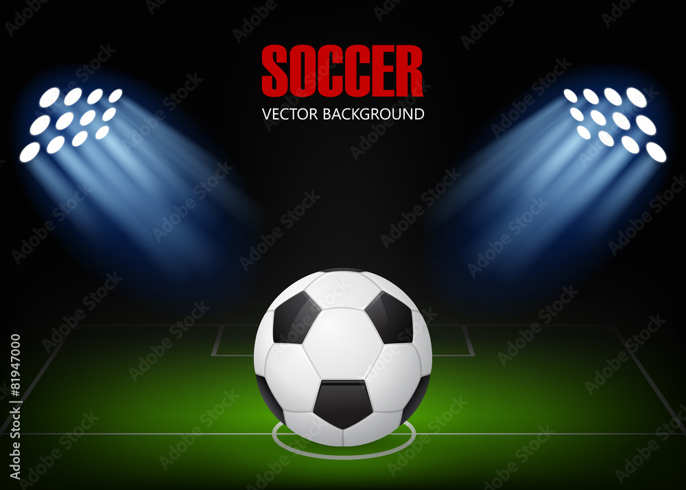 Soccer background Stock Vector | Adobe Stock