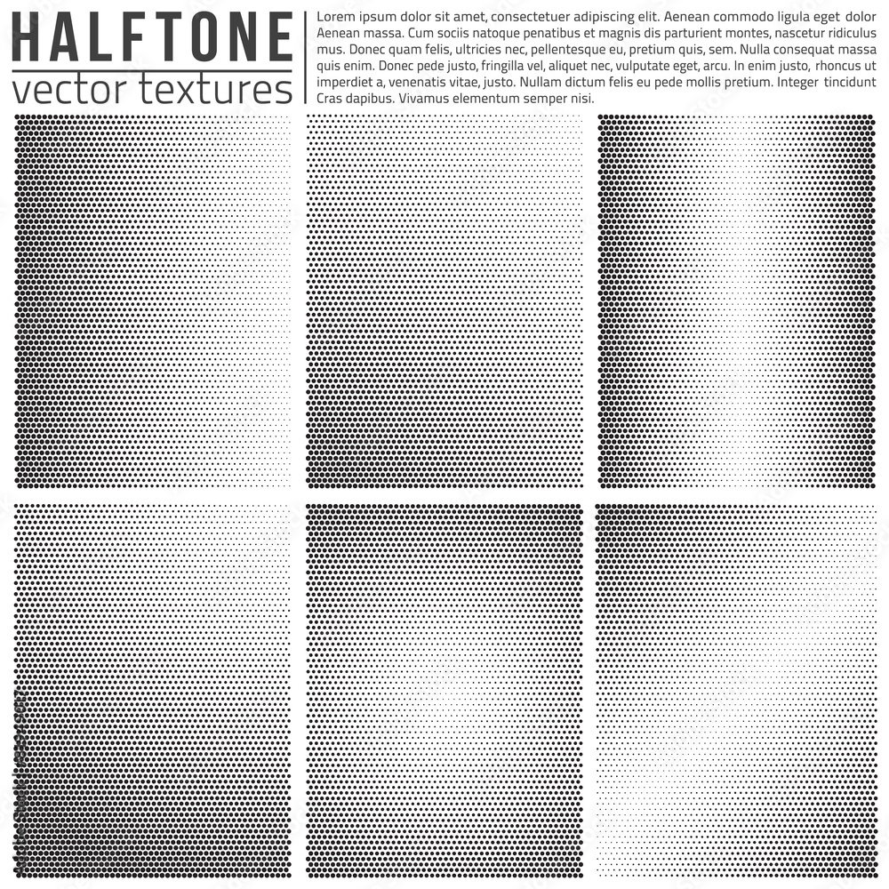 Vector Halftone Textures Stock Vector | Adobe Stock