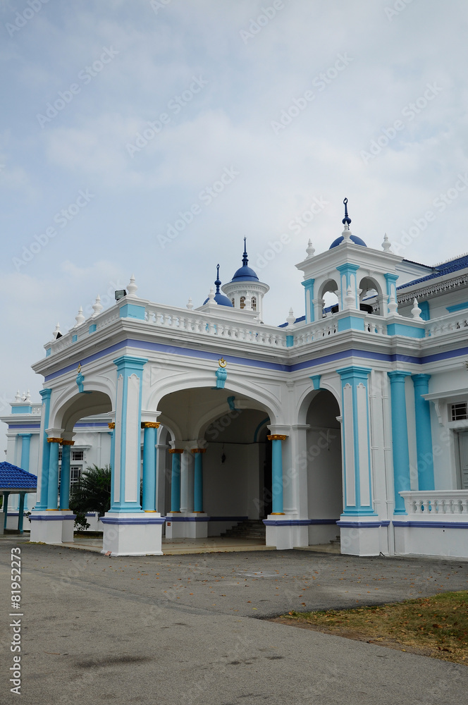 Entrance of The Sultan Ibrahim Jamek Mosque at Muar, Johor Stock Photo ...