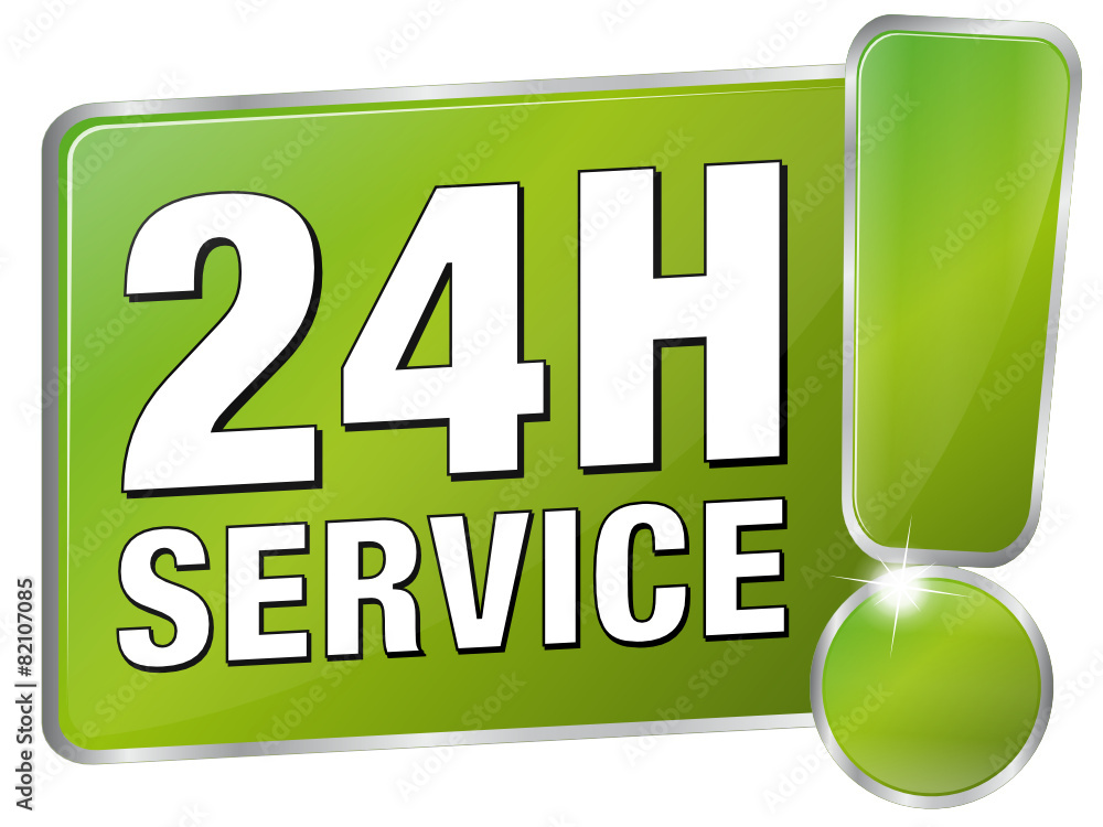 24h Service Stock-Vektorgrafik | Adobe Stock