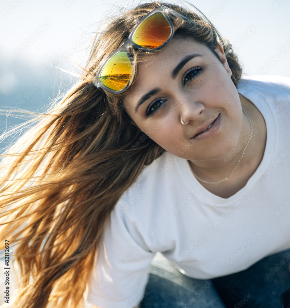 Teenage girl portrait Stock Photo | Adobe Stock
