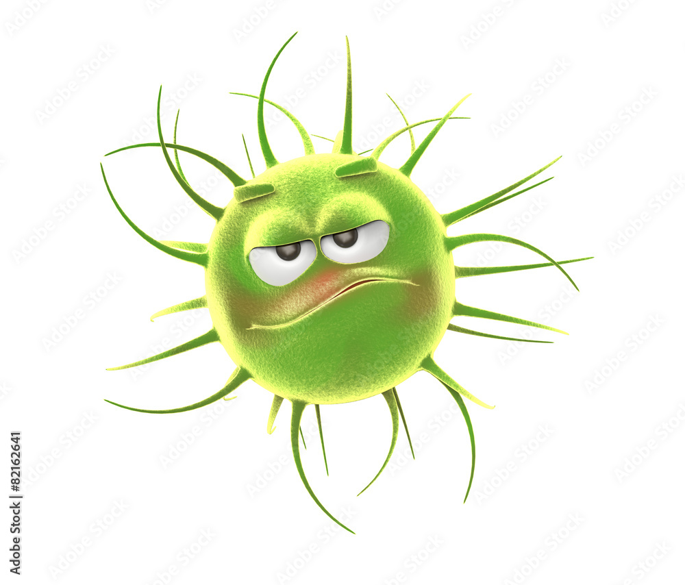 Sad bacteria ilustración de Stock | Adobe Stock