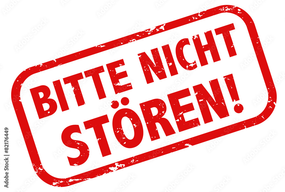 Bitte nicht stören stempel rot Stock Vector | Adobe Stock