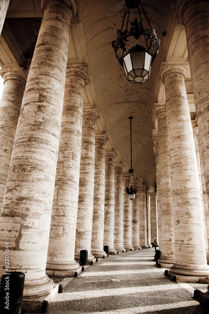 Columns of ornate building Stock Photo | Adobe Stock