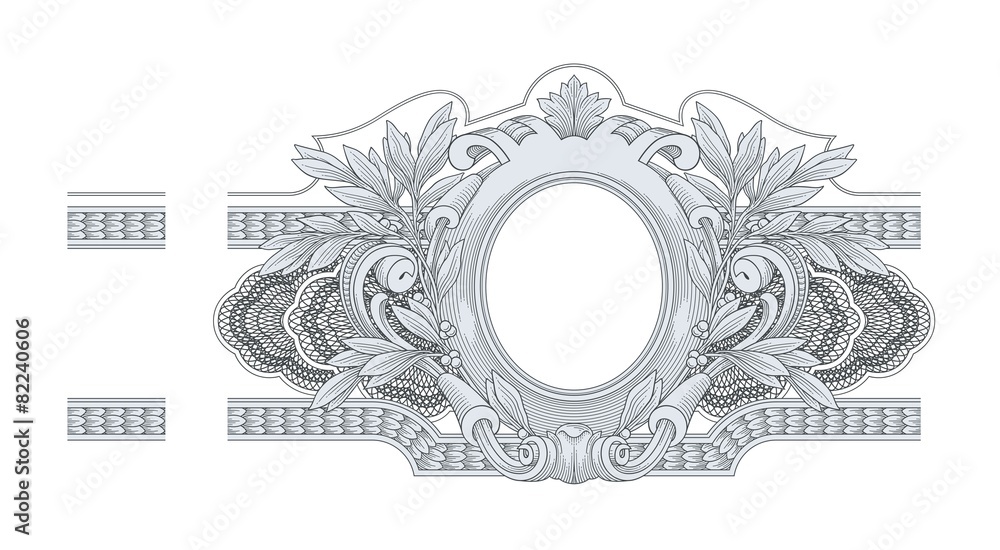 Border Frame Engraving vector Stock Vector | Adobe Stock