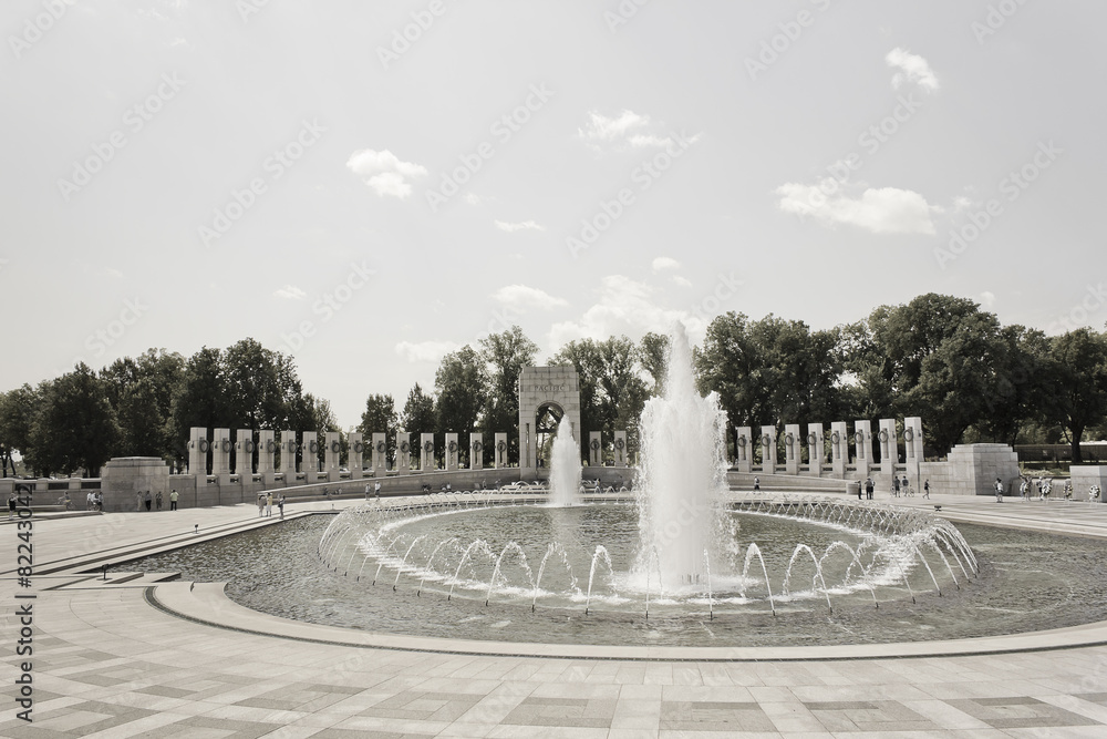 Nation World War Two Memorial & Rainbow Pool, Washington DC Photos ...