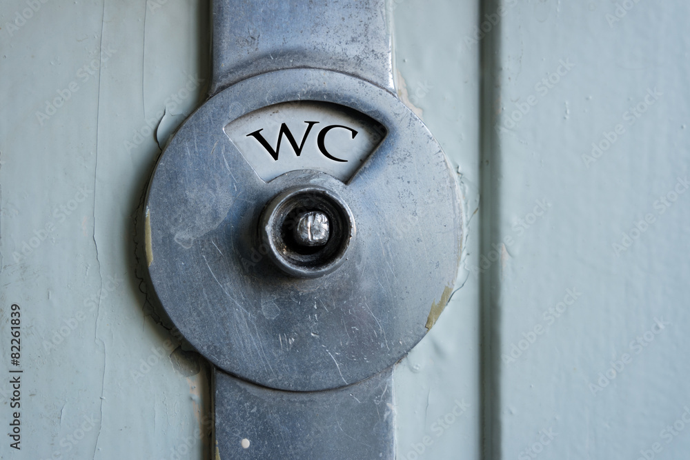 DDR WC Schild Stock Photo | Adobe Stock