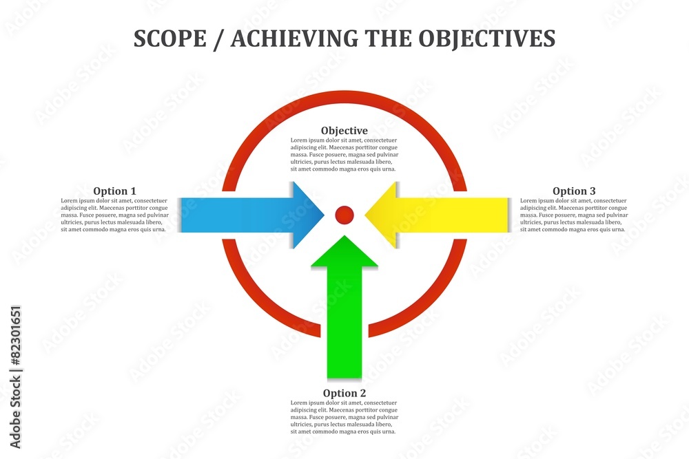 Achieving the Objectives Vector Infographic Stock Vector | Adobe Stock