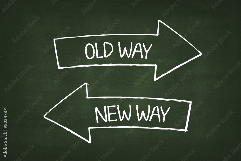 new way, old way 2804 Stock-Foto | Adobe Stock