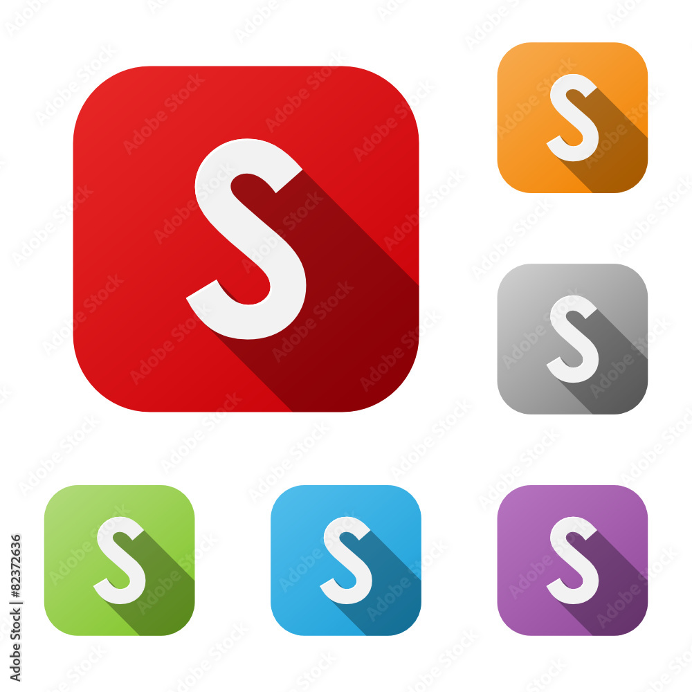 ALPHABET ICONS (letter S graphic design lettering) Stock Vector | Adobe ...