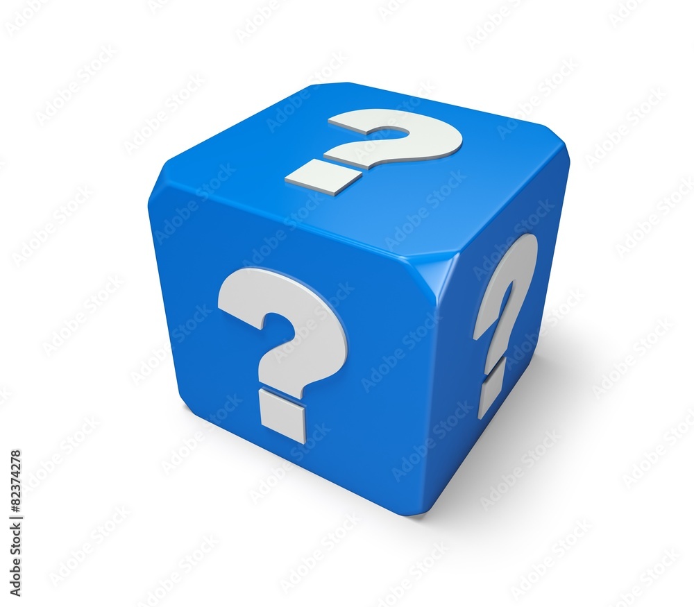 Question Mark. 3D. Question Cube Stock Illustration | Adobe Stock