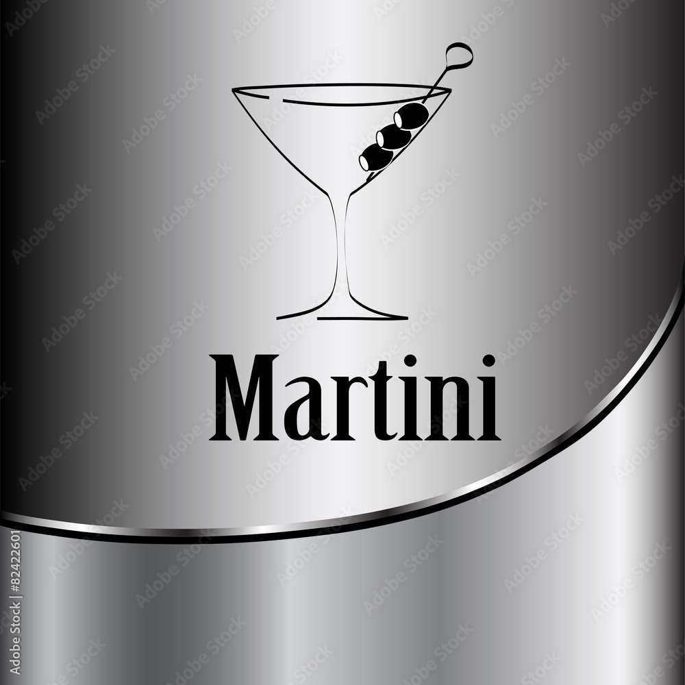 Martini glass design menu background. Vector Stock Vector | Adobe Stock