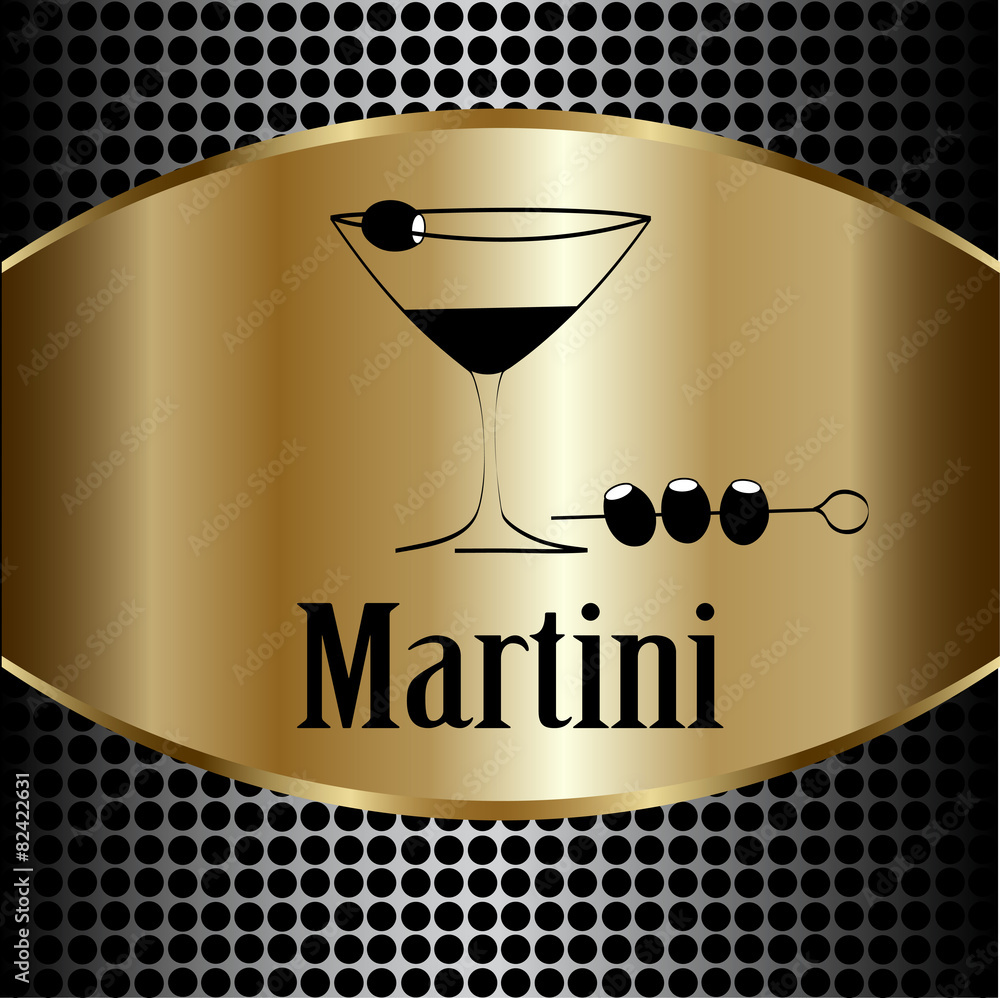 Martini glass design menu background. Vector Stock Vector | Adobe Stock