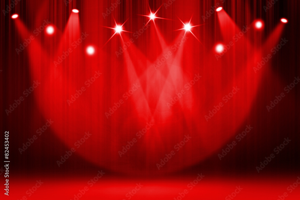 Red stage background Stock Illustration | Adobe Stock