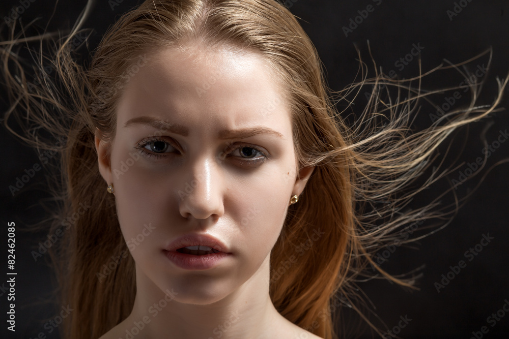 female dramatic portrait Stock Photo | Adobe Stock