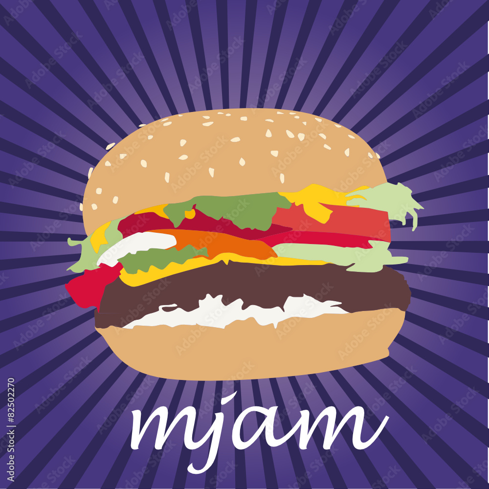 Mjam Stock-Vektorgrafik | Adobe Stock