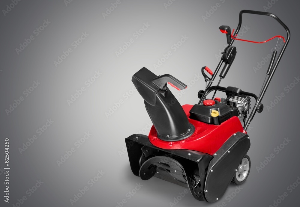 Snowblower. Snowblower - side view Stock Photo | Adobe Stock