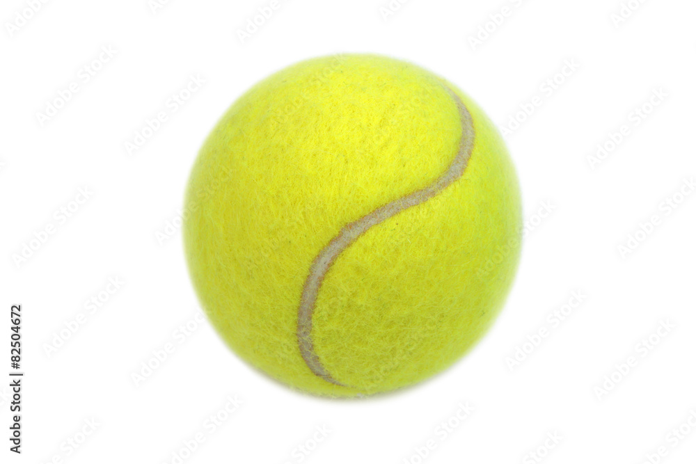 Tennis ball isolated on white background. Stock Photo | Adobe Stock