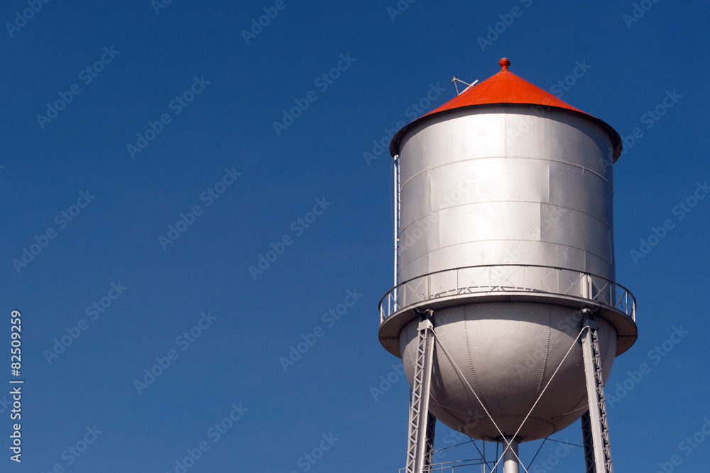 Small Town Water Tower Utilitiy Infrastructure Storage Reservoir Stock ...