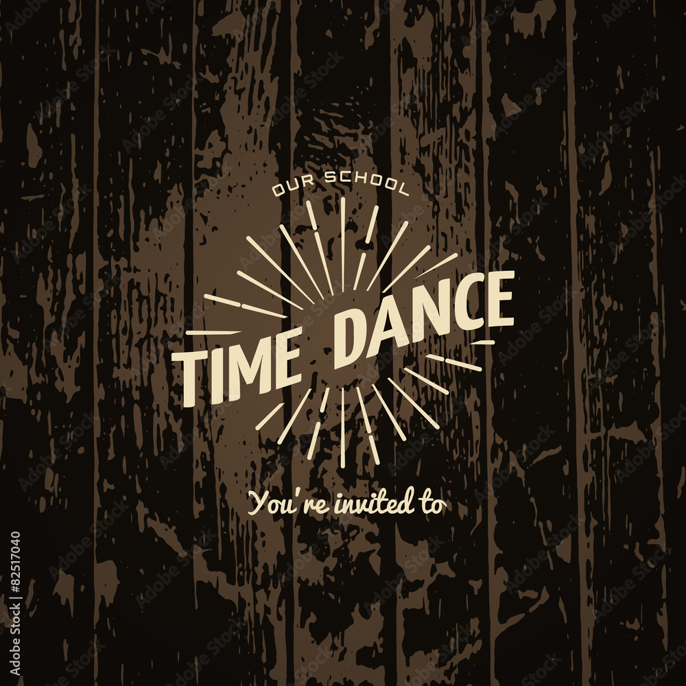 Time dance badges logos and labels for any use Stock Vector | Adobe Stock