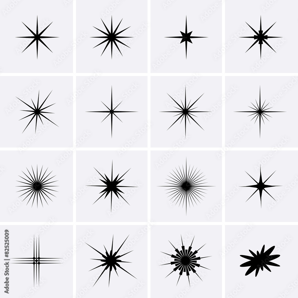 Sparkle Icons Stock Vector | Adobe Stock