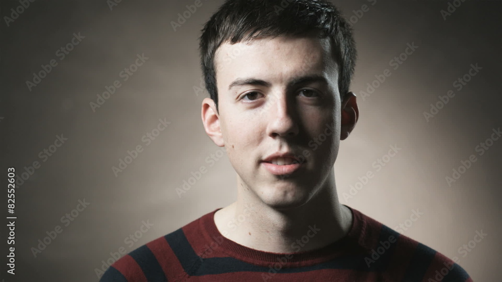 different types of people looking at the camera with a straight face ...