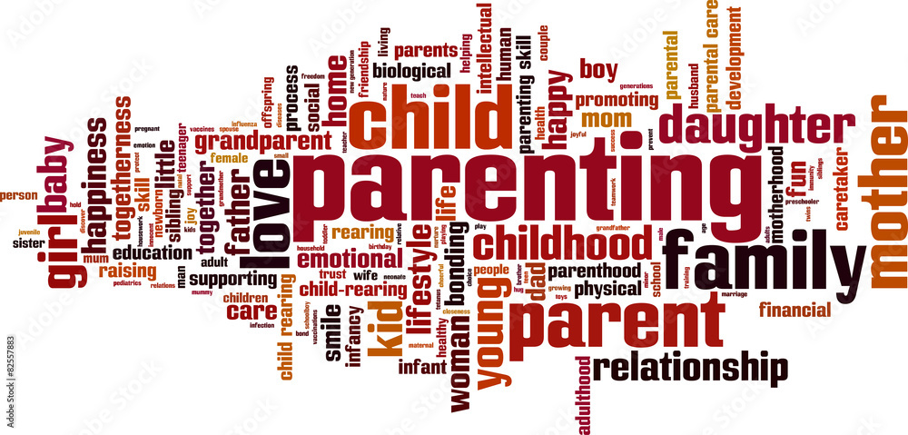 Parenting word cloud concept. Vector illustration Stock Vector | Adobe ...