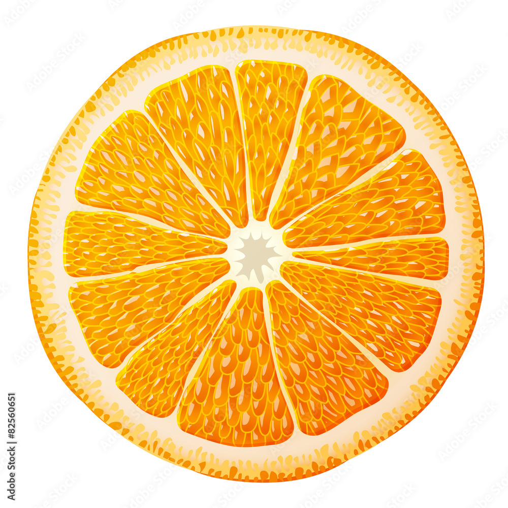 Orange Slice Close Up