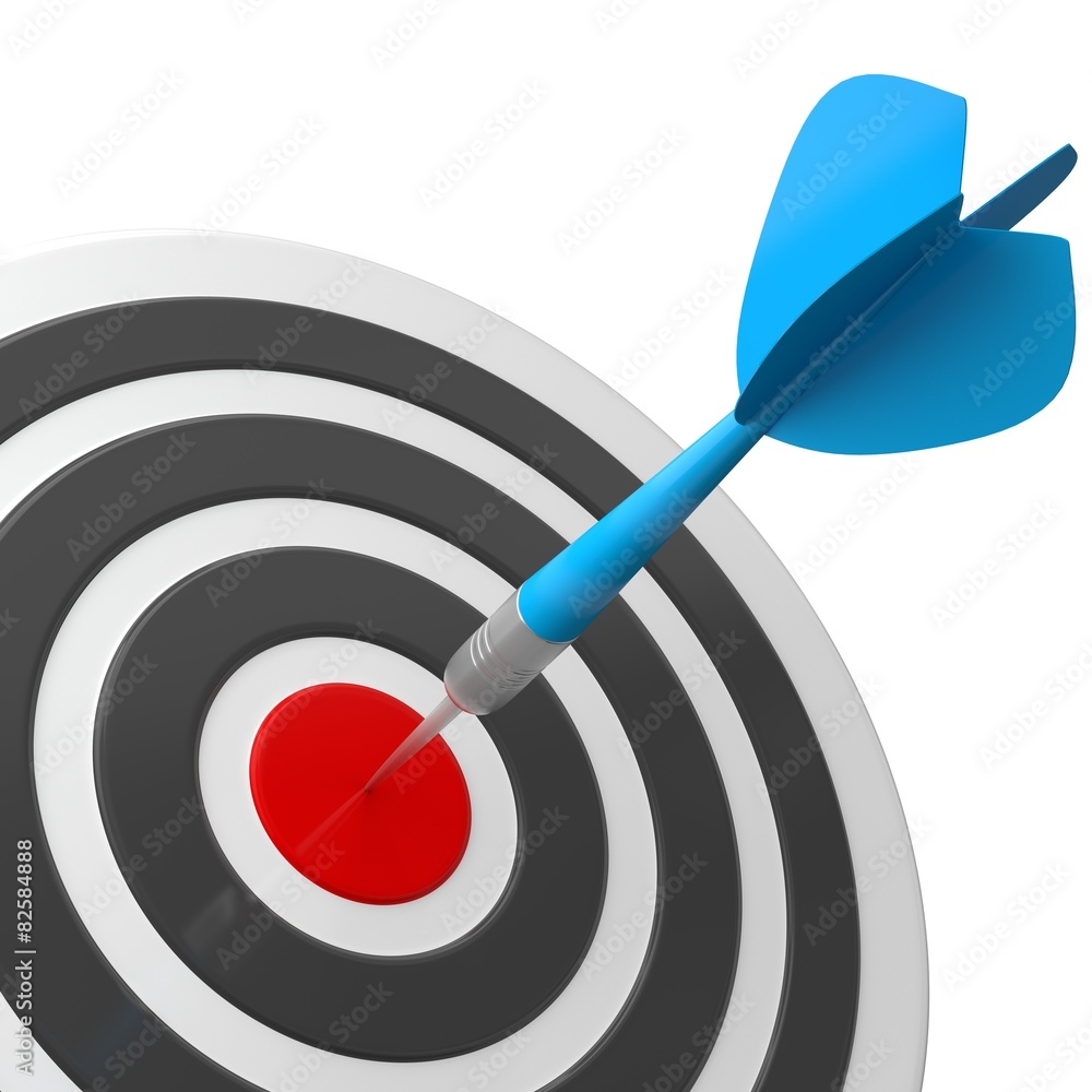 Zielscheibe Volltreffer Stock-Illustration | Adobe Stock