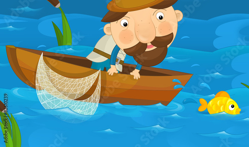 Catch Fish Cartoon