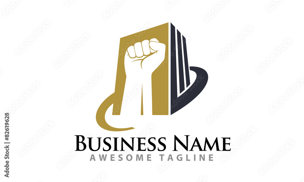 Strong Building Logo Template Stock Vector | Adobe Stock