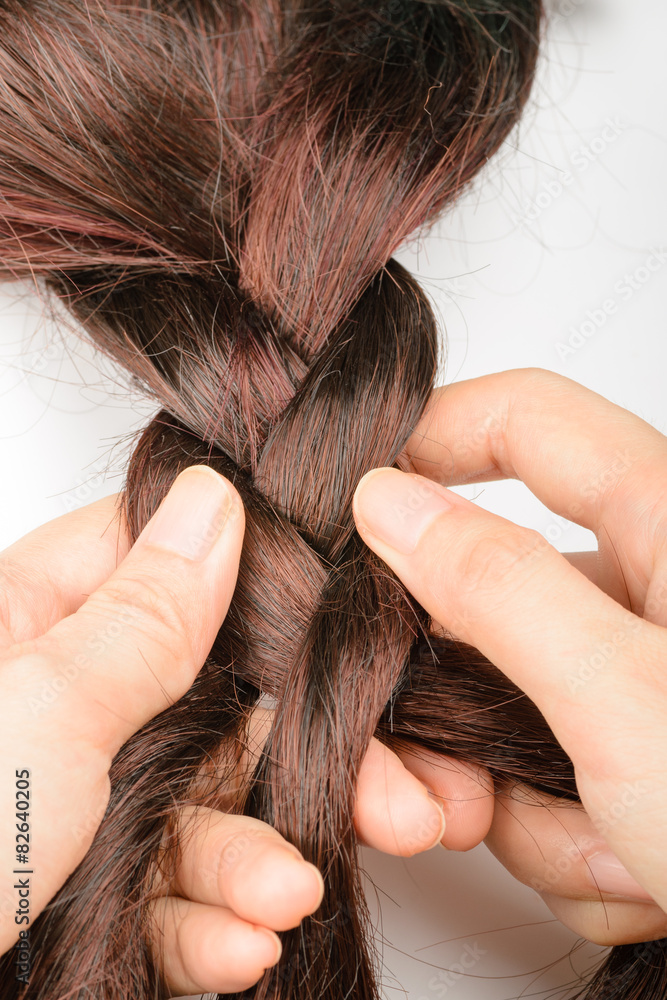 braiding hair Stock Photo | Adobe Stock