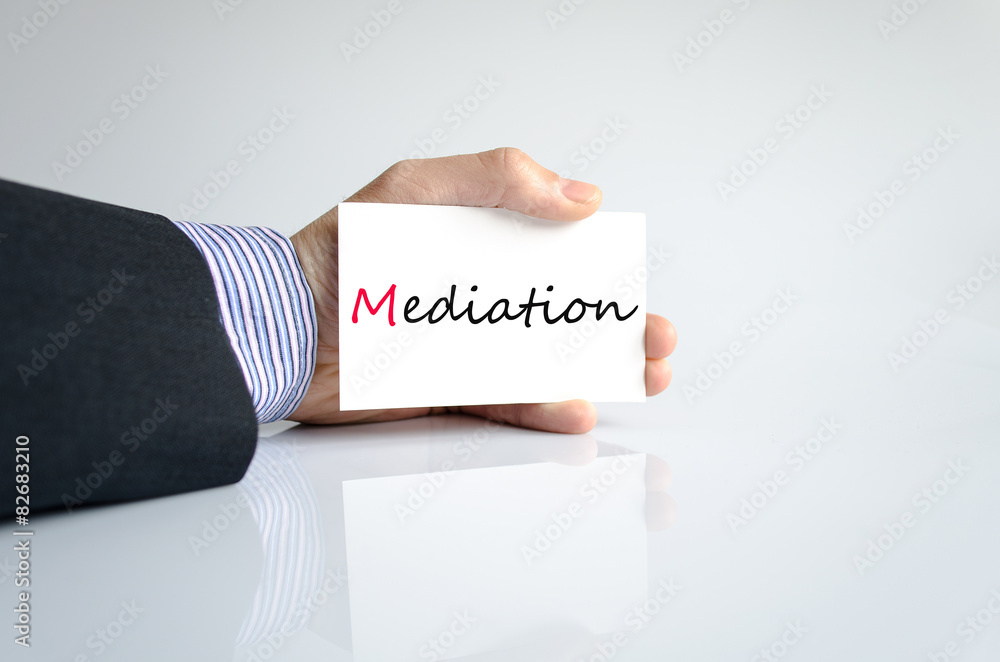 Hand writing Mediation Stock-Foto | Adobe Stock