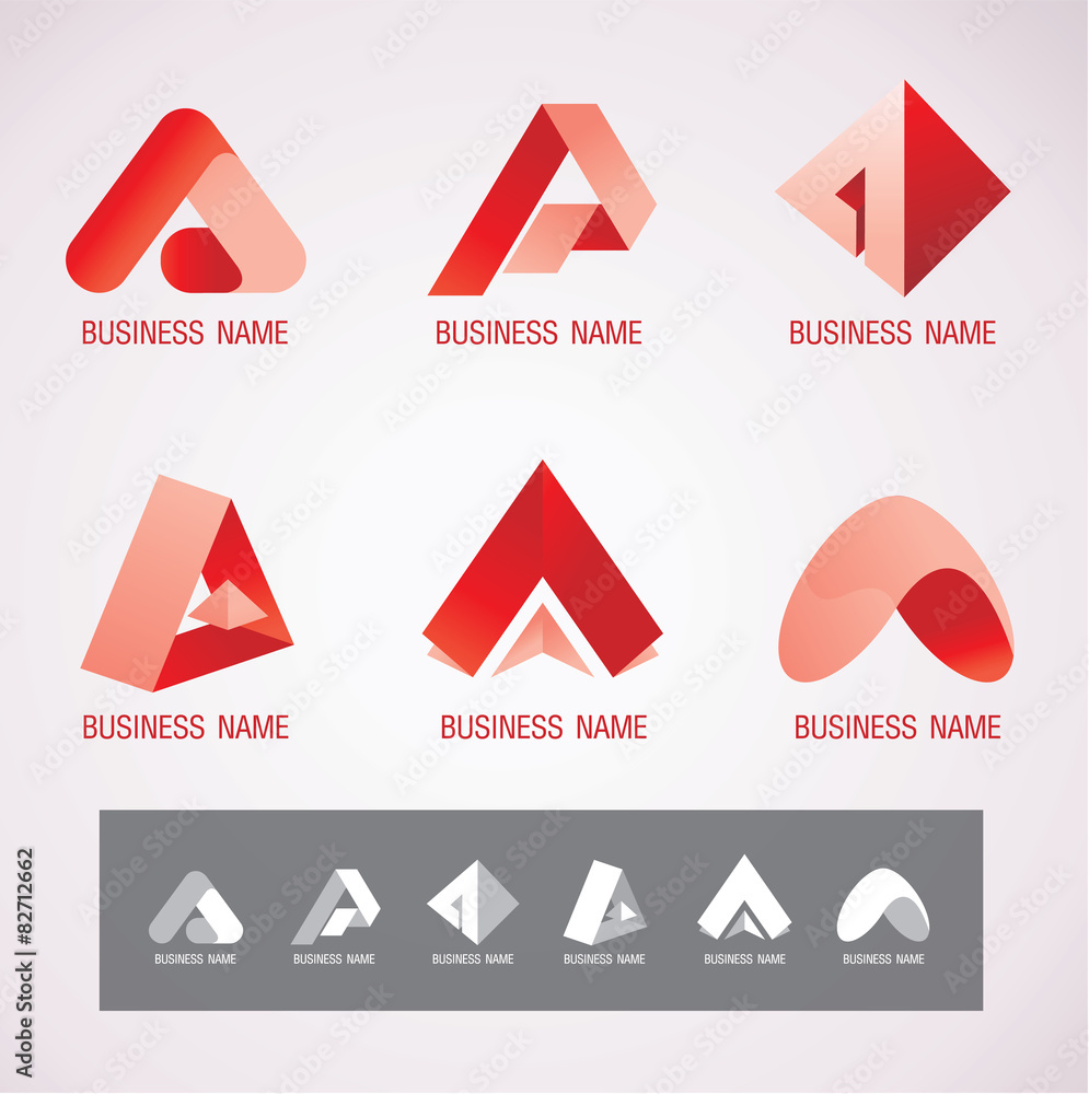 Logo and Symbol design A concept Stock Vector | Adobe Stock