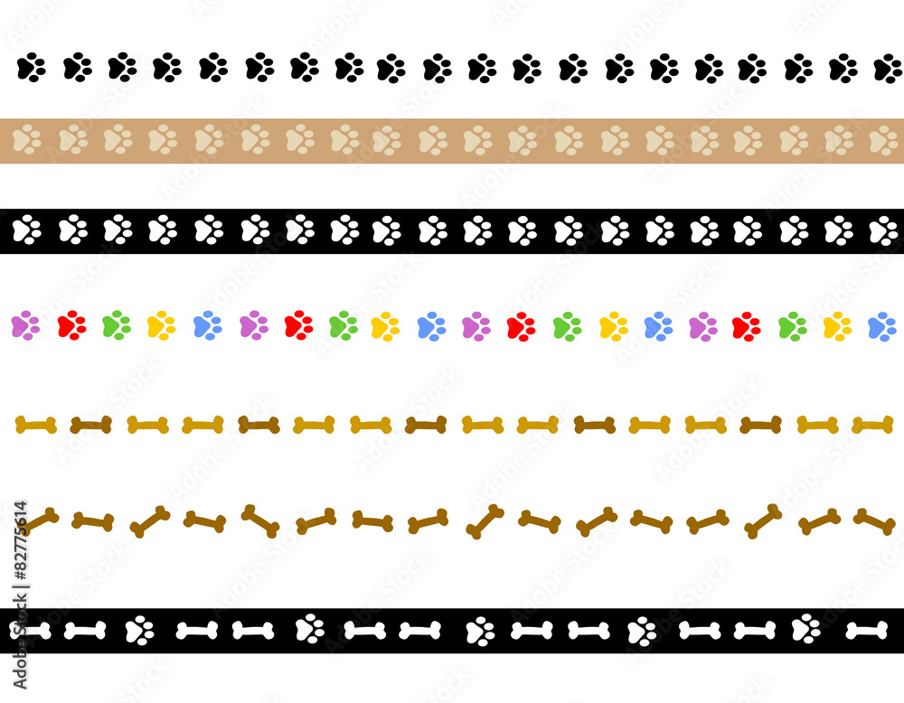 Dog divider Stock Vector | Adobe Stock